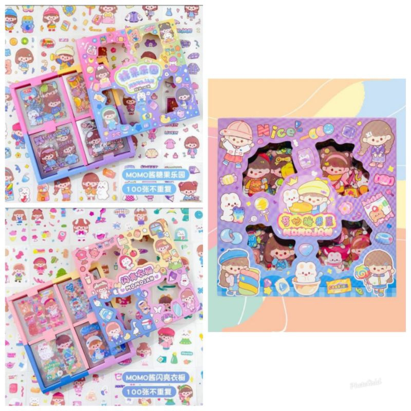 Jual STICKER MOMO JAN RAINBOW MIX WARNA# stickermomo#momorainbow# ...