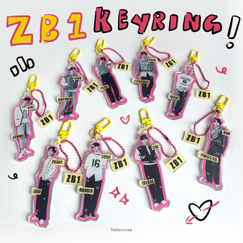 Jual ZB1 Keychain | Gantungan Kunci Acrylic Hook Ballchain Kpop Korea ...