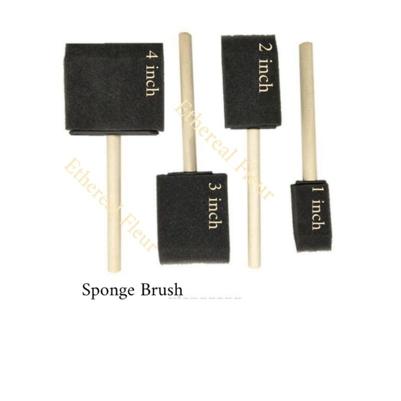 Jual Sponge Brush with Wood Handle Kuas Spons dengan gagang kayu ...