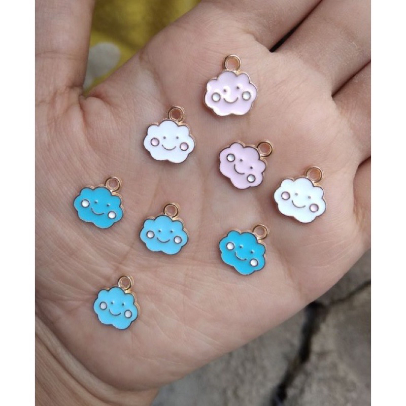 Jual Liontin Charm Bandul Enamel Epoxy Awan Senyum | Shopee Indonesia