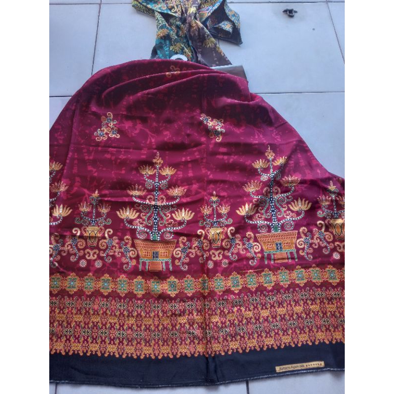Jual kain batik khas kalteng harga per setengah meter atau 50cm ...