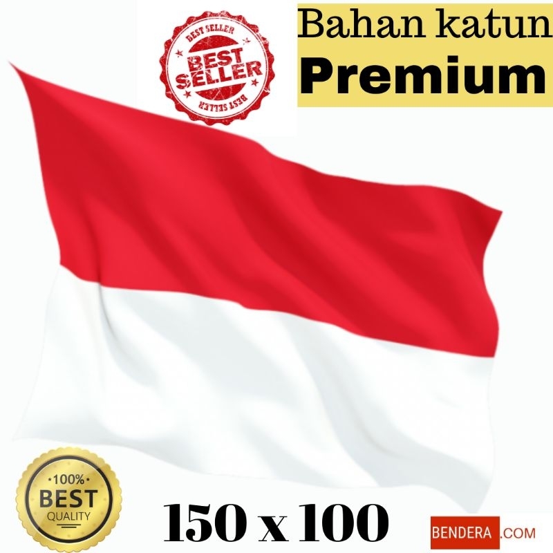 Jual bahan katun tetoron ukuran 150x100 bendera merah putih | Shopee ...