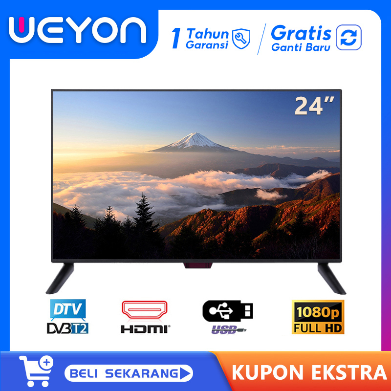 Jual Weyon TV Digital 24 Inch Murah Full HD GARANSI Televisi TV LED ...