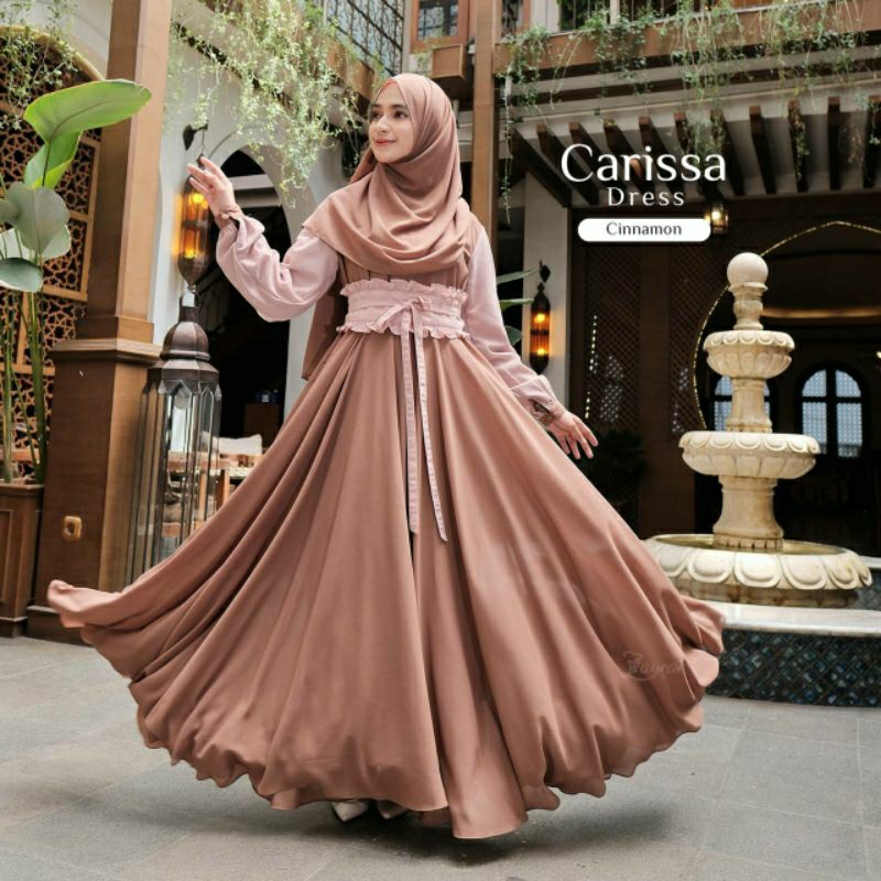 Jual READY CARISSA DRESS SIAP KIRIM BY ZAYRAHIJAB (GAMIS CANTIK ...