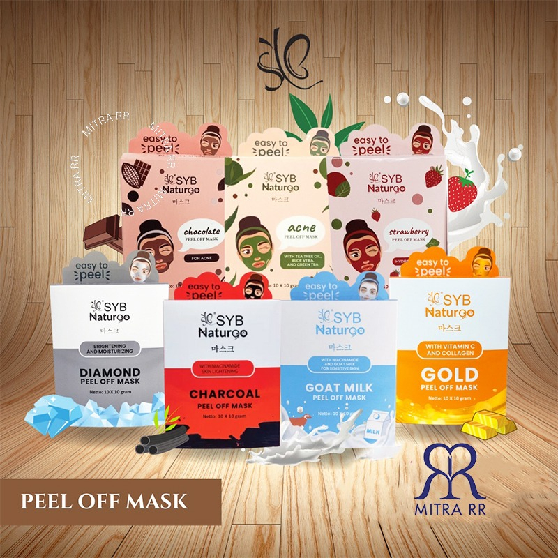 Jual SYB Naturgo Charcoal Peel Off Mask Sachet | Masker Wajah Charcoal ...