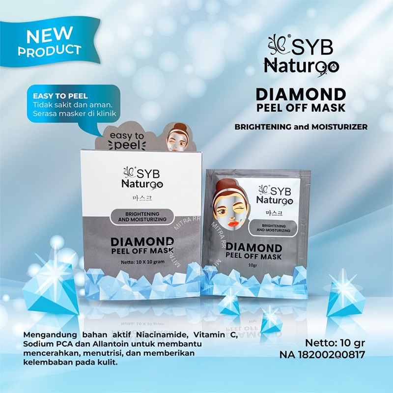 Jual SYB Naturgo Charcoal Peel Off Mask Sachet | Masker Wajah Charcoal ...