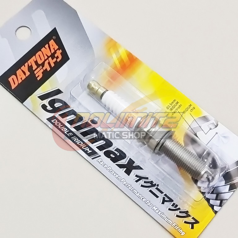 Jual Busi Daytona Racing Double Iridium 5046 ADV PCX Vario 160 XMAX CBR 250 | Shopee Indonesia