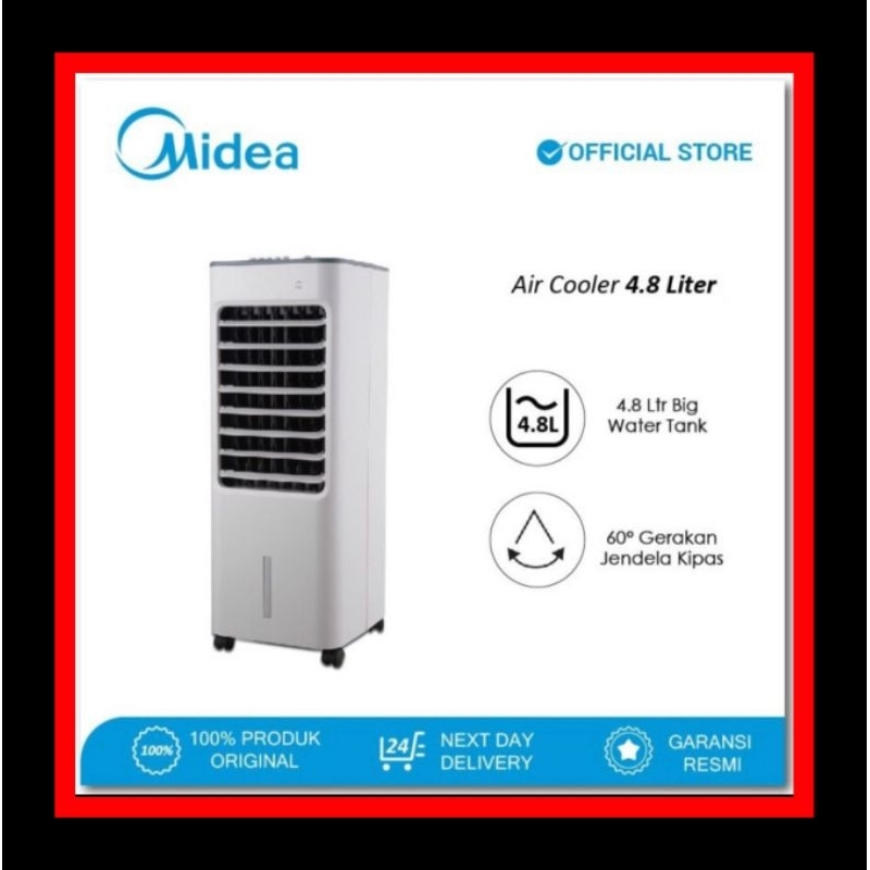 Jual MIDEA Air Cooler AC 100-18B 4,8 liter Hitam | Shopee Indonesia