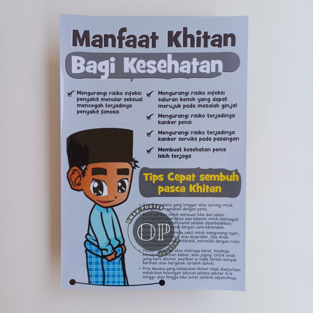 Jual Poster Edukasi - Poster Manfaat Khitan Bagi Kesehatan - Poster ...