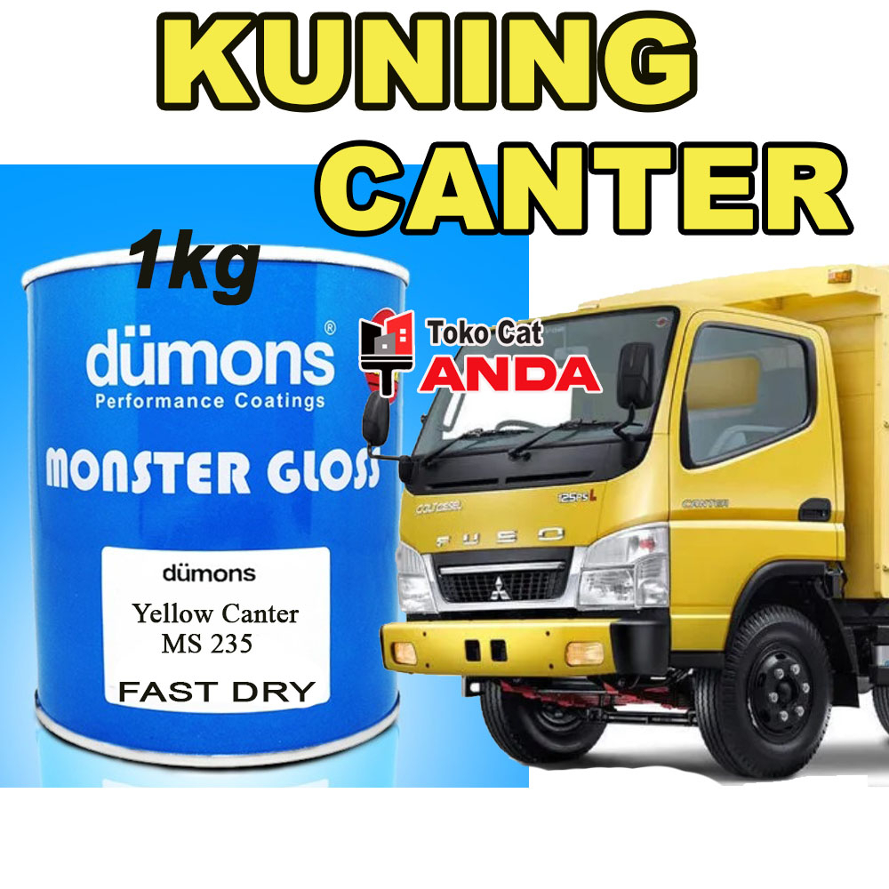 Jual Cat Kuning Canter - Cat truk Mitsubishi Canter 1kg - Cat Dumons yellow Canter - Kuning ...
