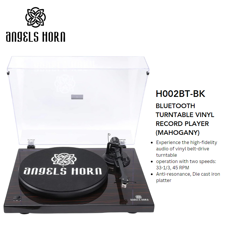 Jual ANGELS HORN H002BT / H002 BT BLUETOOTH TURNTABLE VINYL RECORD ...