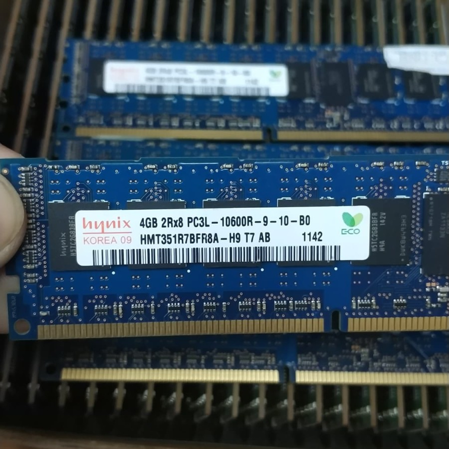 Jual Memory ram server 4gb DDR3 2rx4 pc3 10600R ecc register hynix hp ...