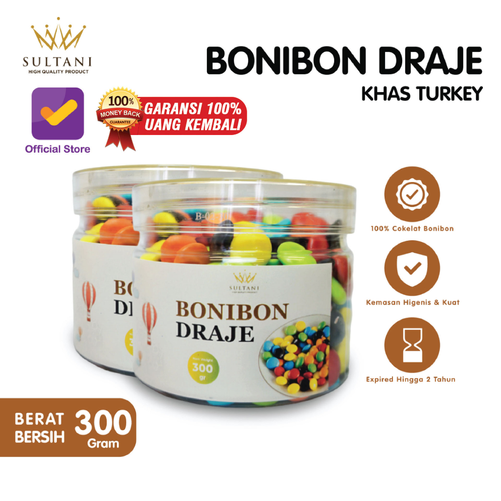 Jual Cokelat Bonibon Draje Khas Turki Cokelat ChaCha - Cokelat Kemasan Toples | Shopee Indonesia
