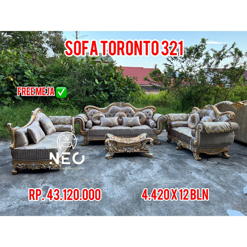 Jual NEO - SOFA LUXURY TORONTO SOFA SULTAN SOFA SET 321 SOFA RUANG TAMU SOFA SET KURSI SET ...