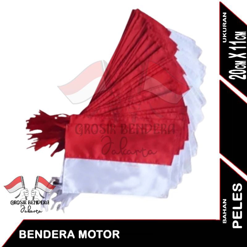 Jual Bendera Motor Merah Putih - 20cm x 11cm | Shopee Indonesia