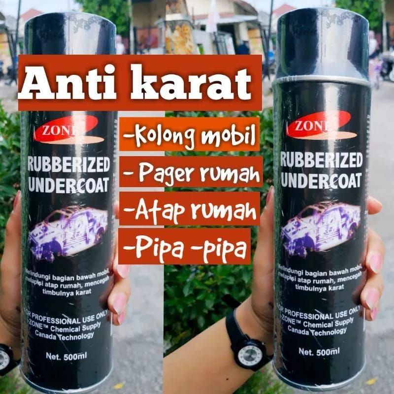 Jual pelapis anti karat spray / Undercoat 500 ml warna hitam | Shopee ...