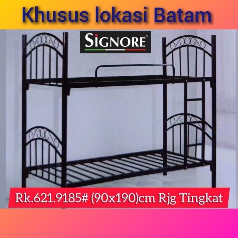 Jual Rangka ranjang besi 2 tingkat Rk621.9185# (90×190 cm) | Shopee ...