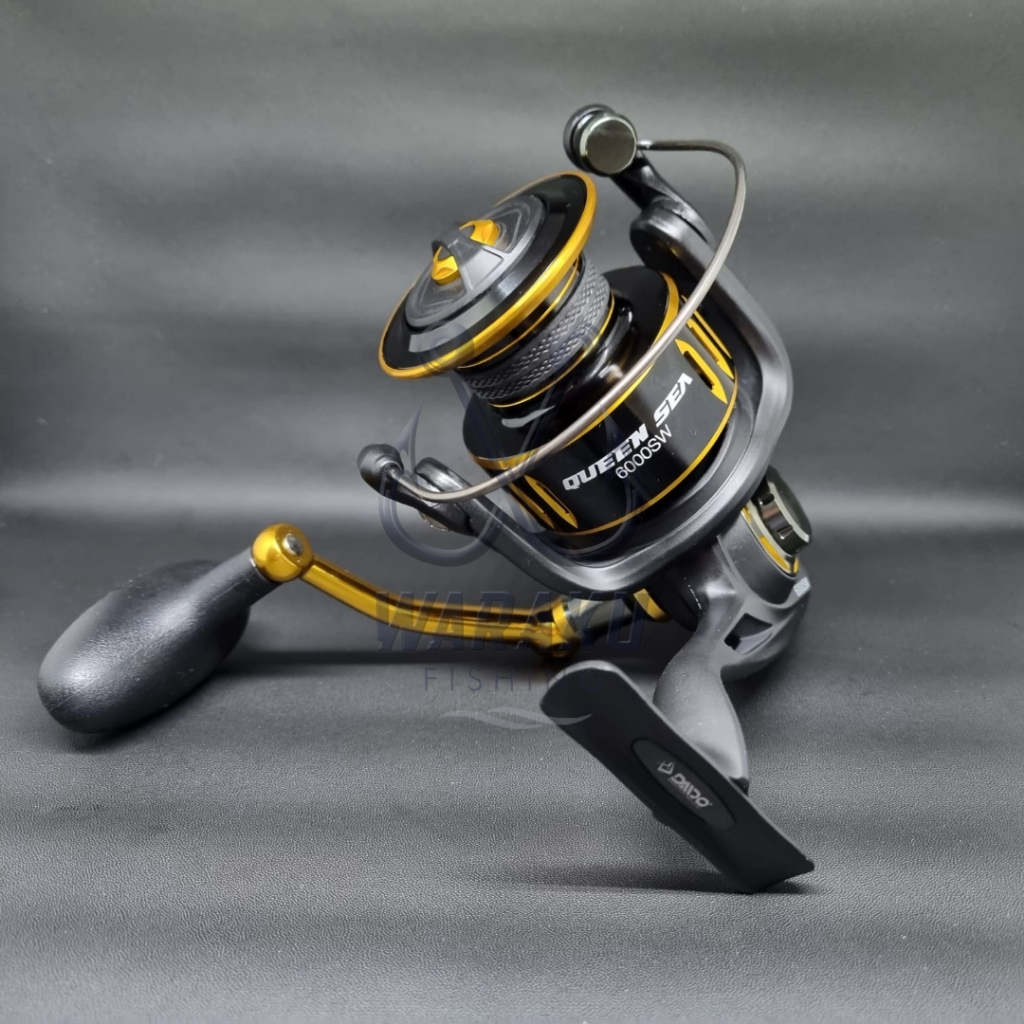 Jual Reel Pancing DAIDO Queen Sea SW 6000 / 8000 Power Handle + Bonus ...