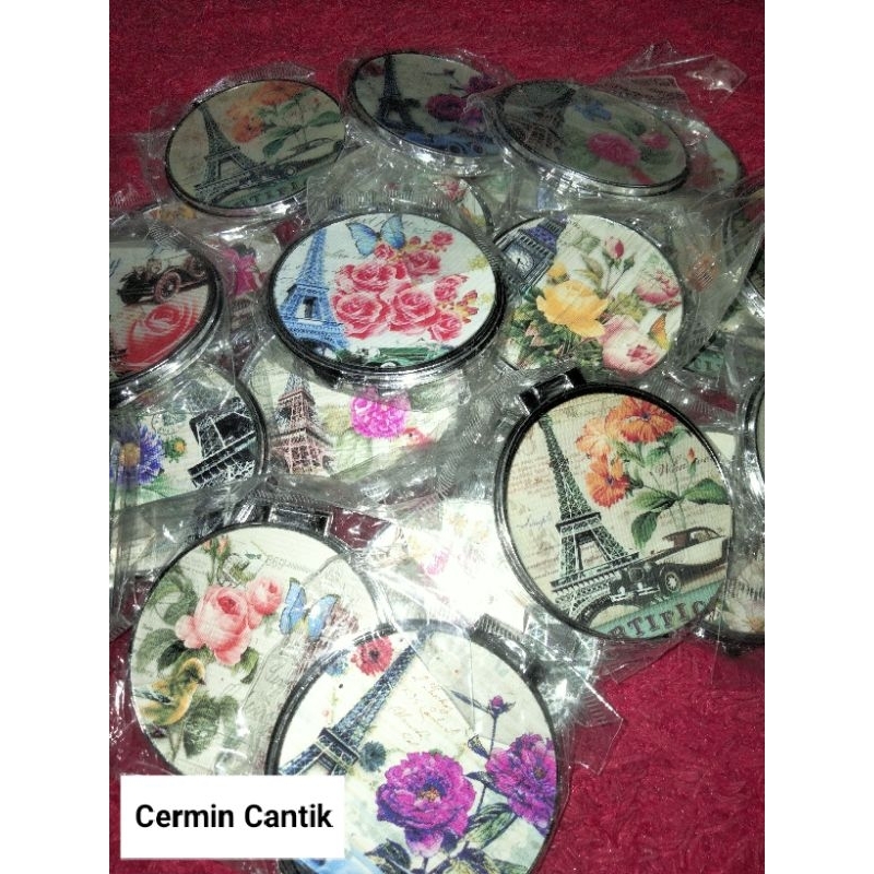 Jual Cermin Cantik, Kaca Mini , Kaca bergambar Menara, Cermin Mini ...