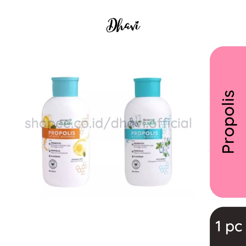 Jual PROPOLIS Secret Clean Antiseptik Mouthwash Probiotic Memutihkan ...