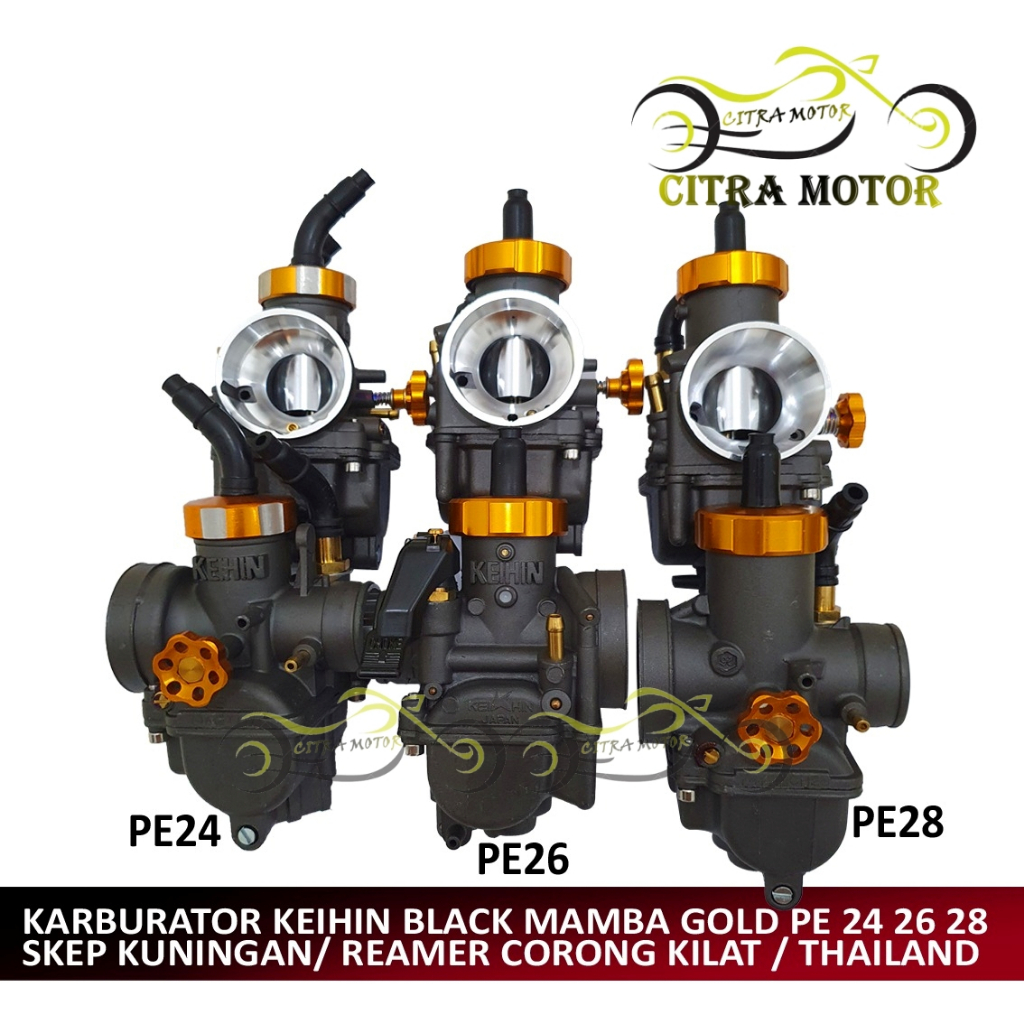 Jual BISA COD KARBURATOR OEM PE 24 26 28 BLACK MAMBA RED GOLD CNC KARBU PE28 PE26 PE24 ...