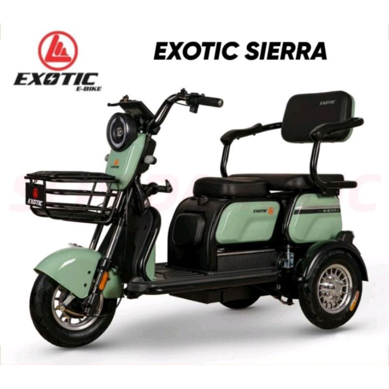 Jual Sepeda Listrik Roda 3 exotic sierra | Shopee Indonesia