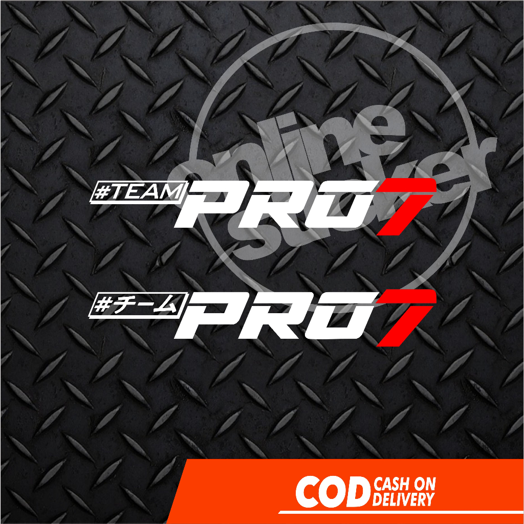 Jual Stiker team Pro 7 | cutting menyala | Shopee Indonesia