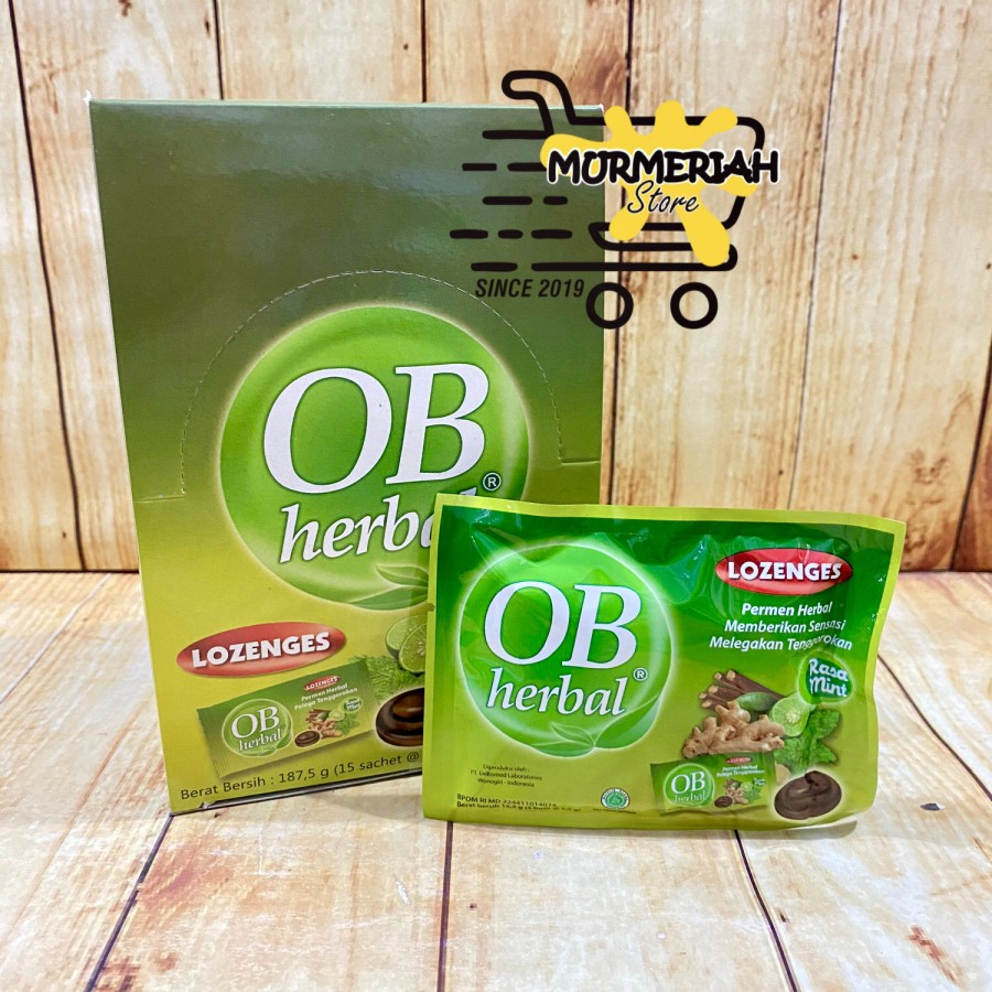 Jual Permen OB Herbal Lozenges Sachet - Melegakan tenggorokan & Batuk ...
