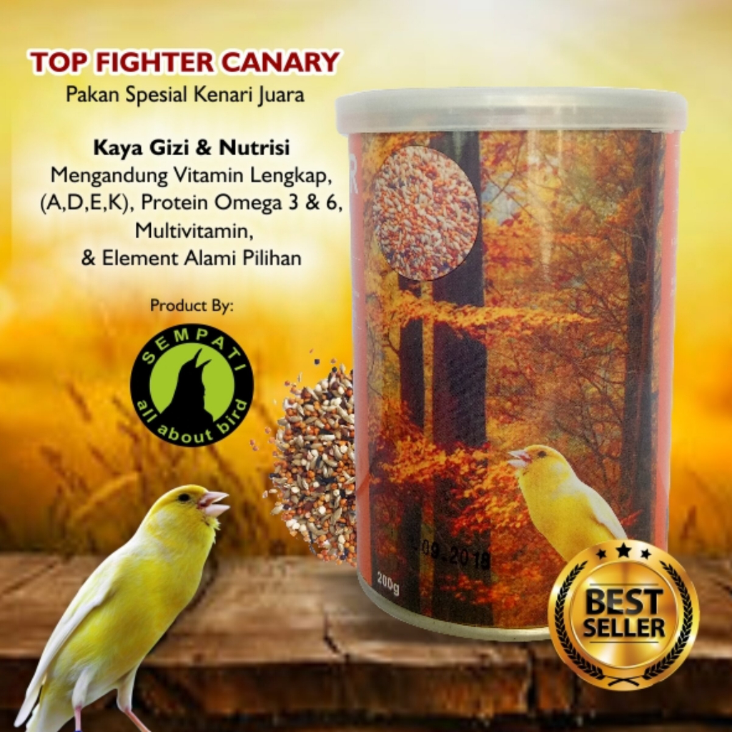 Jual Pakan Makanan Burung Kenari Biji Milet Top Fighter Canary Sempati ...