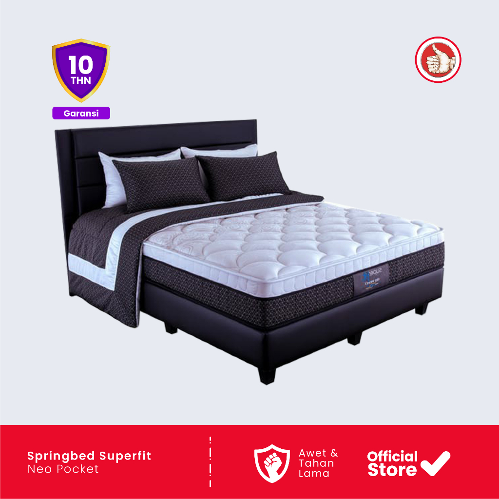 Jual KASUR SPRINGBED SUPERFIT NEO POCKET MATRAS/FULLSET SANDARAN CASTLE ...