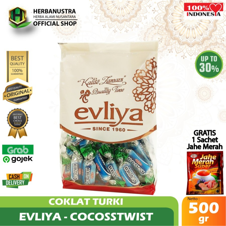 Jual EVLIYA | COKLAT EVLIYA COCOSSTWIST | COCOSSTWIST | 500g | Shopee ...