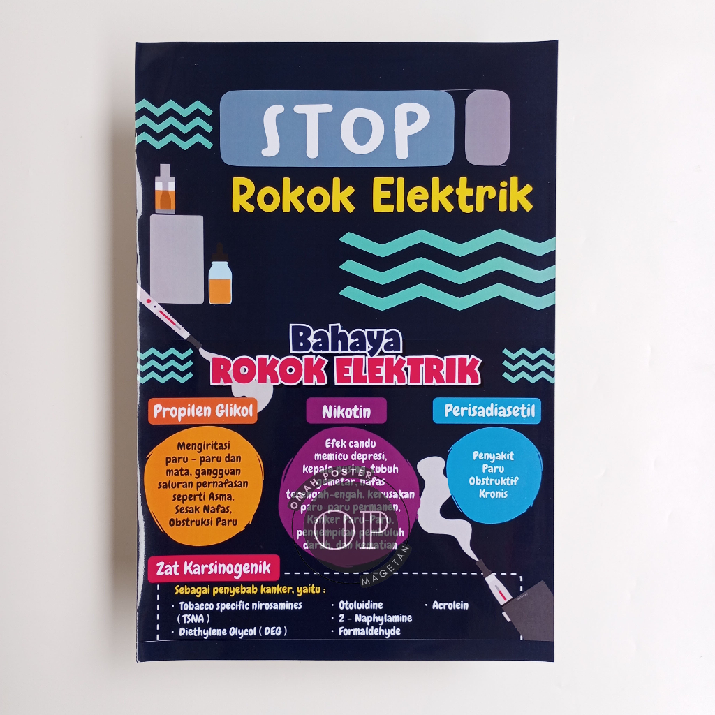 Jual Poster Kesehatan - Poster STOP Rokok Elektrik - STOP Vape | Shopee ...