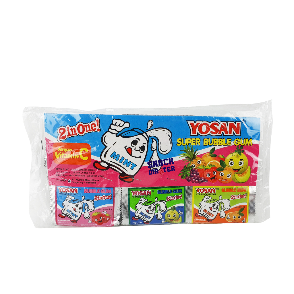 Jual Yosan Permen Karet HANGER - Netto 48gr ( 24pcs) | Shopee Indonesia