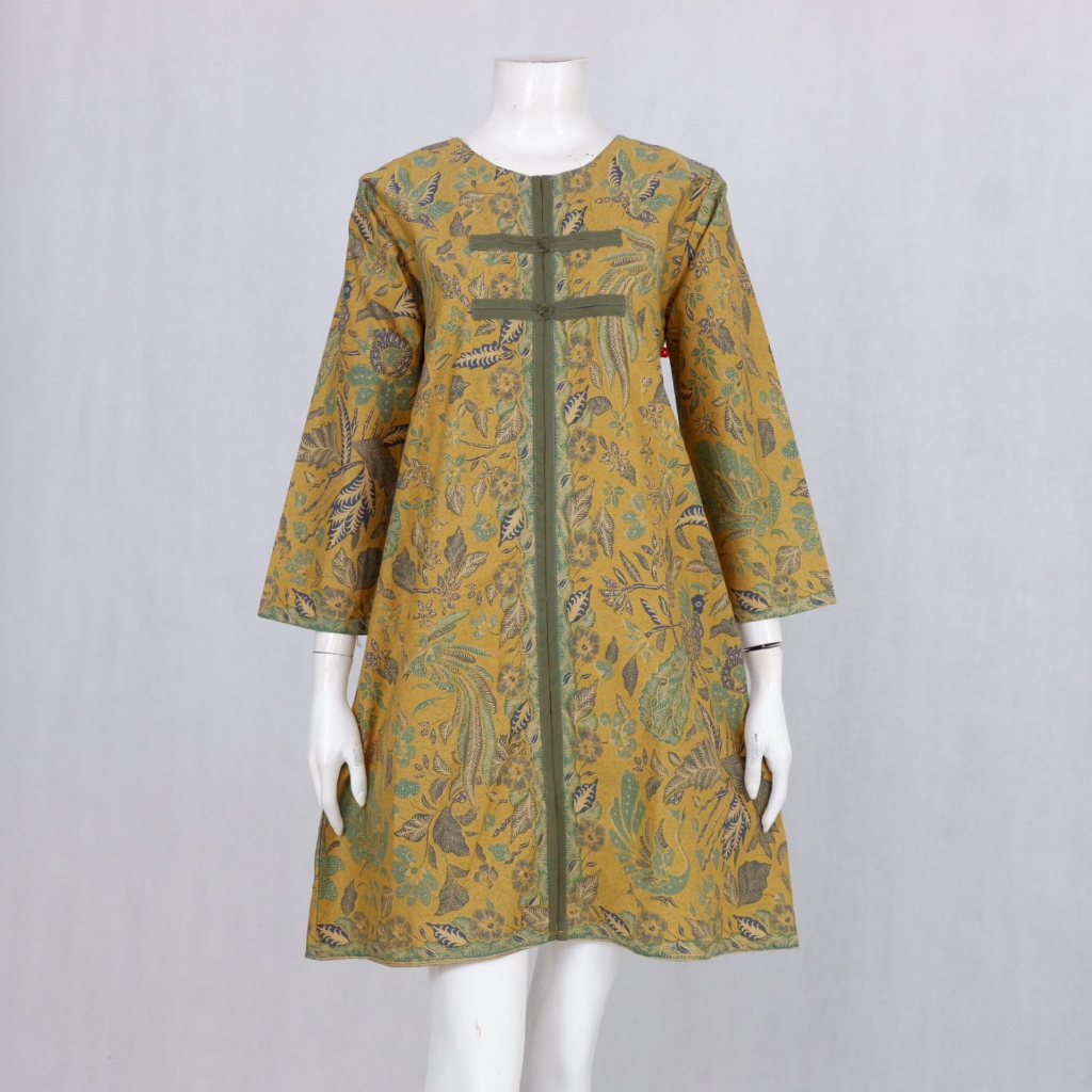 Jual LANGITJUA BATIK SOLO - TUNIK RESYAKILA 01 | ATASAN BAJU KERJA BATIK WANITA MODERN | Shopee ...