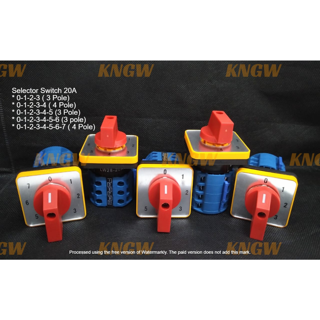 Jual Selector Switch 20Ampere Cam Switch 3 4 5 6 7 Posisi | Shopee ...