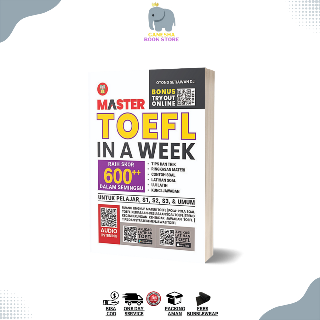 Jual Master Toefl in a Week: Raih Skor 600++ dalam Seminggu - Buku ...
