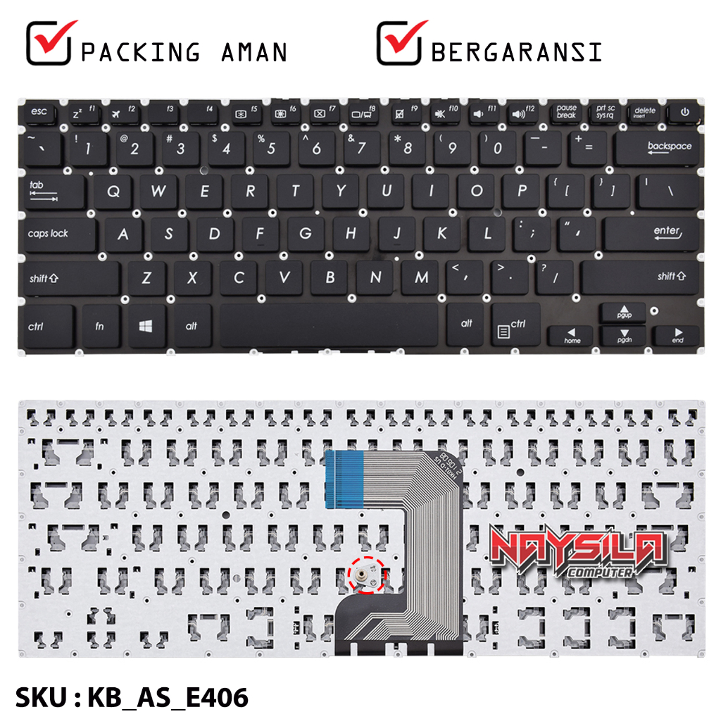 Jual Keyboard ASUS E406 E406M E406MA E406S E406SA L406MA L406SA | Shopee Indonesia