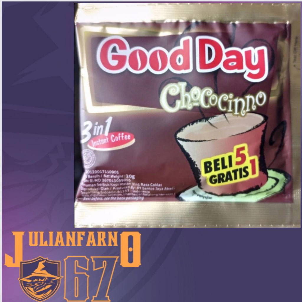 Jual kopi good day varian rasa chococino kopi shacet 20 gram | Shopee ...