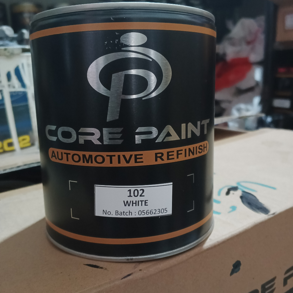Jual cat putih core paint pu 1kg/cat pu putih 1liter | Shopee Indonesia