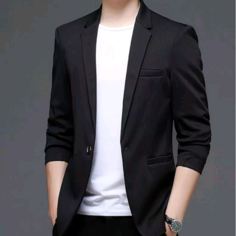Jual Jas Pria Slimfit Casual /Blazer semi formal Pria/Jas blazer pria ...