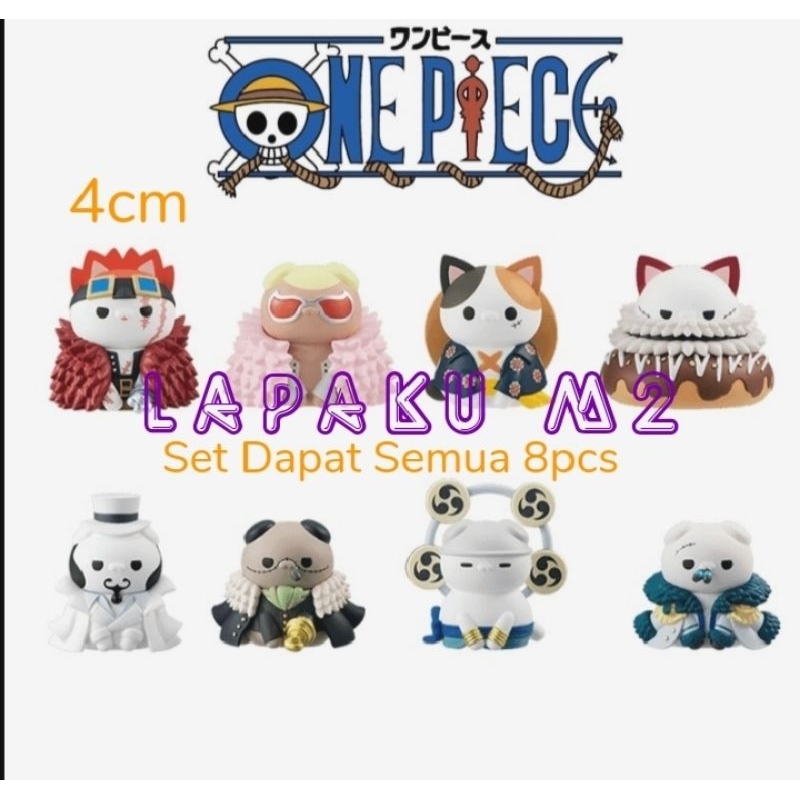 Jual One piece Monkey D'Luffy Mega Cat projects Figure set isi 8 ...