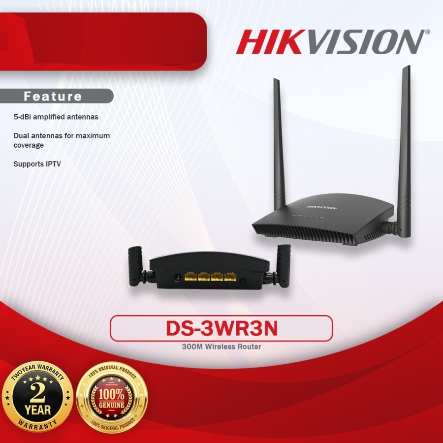 Jual HIKVISION DS-3WR3N WIRELESS ROUTER HIKVISION - Berrytape | Shopee ...