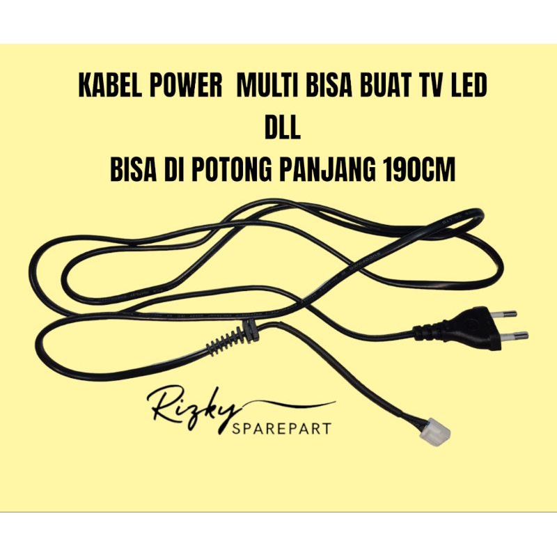 Jual Kabel power multi plus socket bisa buat tv led dll bahan serabut ...
