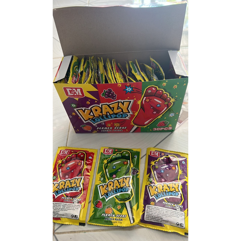 Jual Krazy Lollipop isi 30 | Shopee Indonesia
