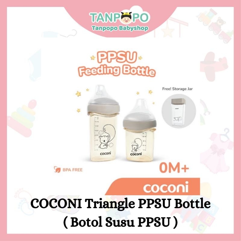 Jual COCONI PPSU Triangle Baby Bottle 150ml/240ml ( Botol Susu Bayi ...