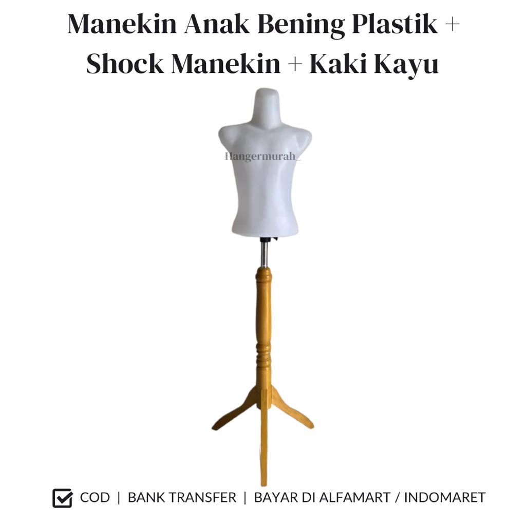 Jual Manekin Anak Bening + Shock Manekin + Kaki Kayu | Patung Baju Anak ...