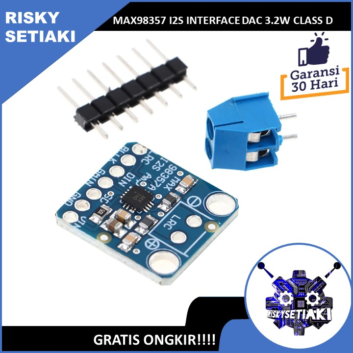 Jual MODUL MAX98357 I2S INTERFACE DAC 3.2W CLASS D MONO AUDIO AMPLIFIER ...