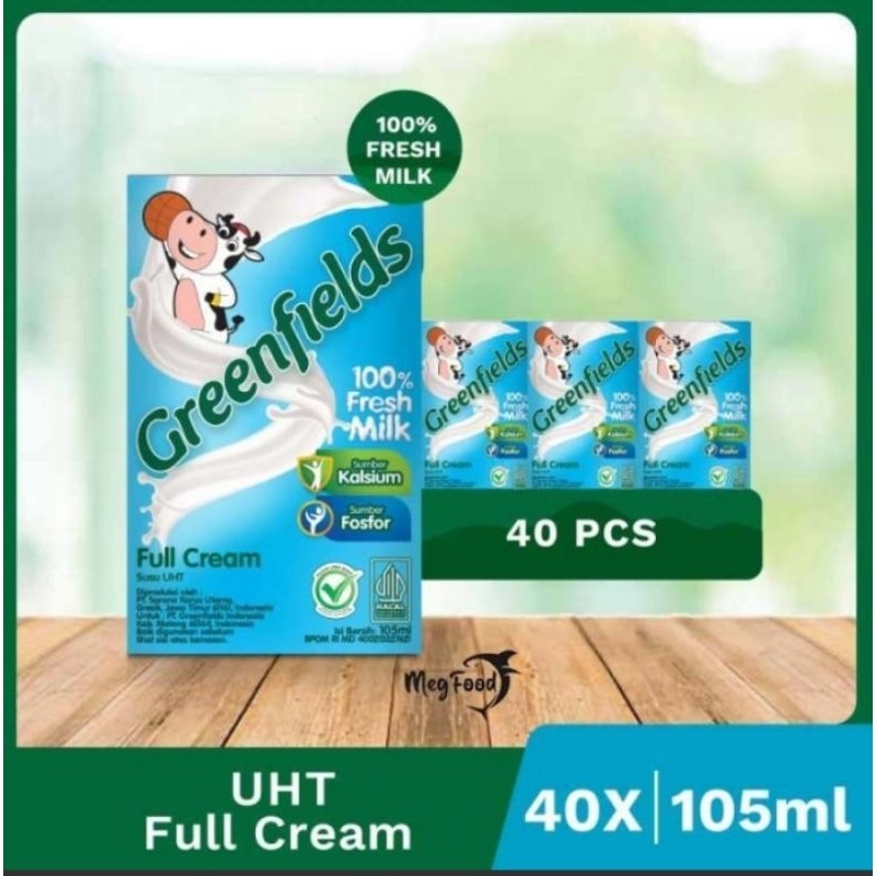 Jual Greenfields susu UHT 105ml x 40 Choco Malt/Strawberry/Full Cream | Shopee Indonesia