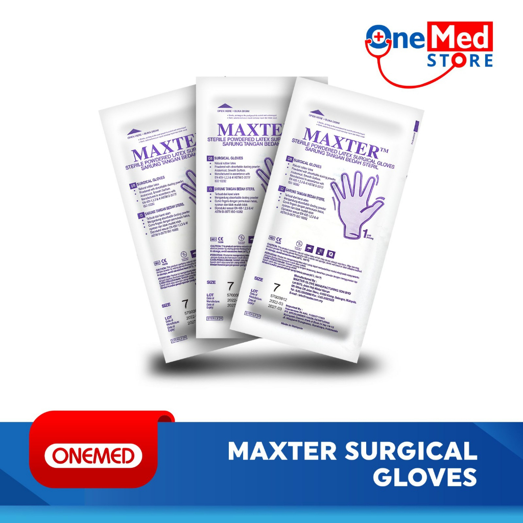 Jual Maxter Surgical Gloves Sterile OB | Shopee Indonesia