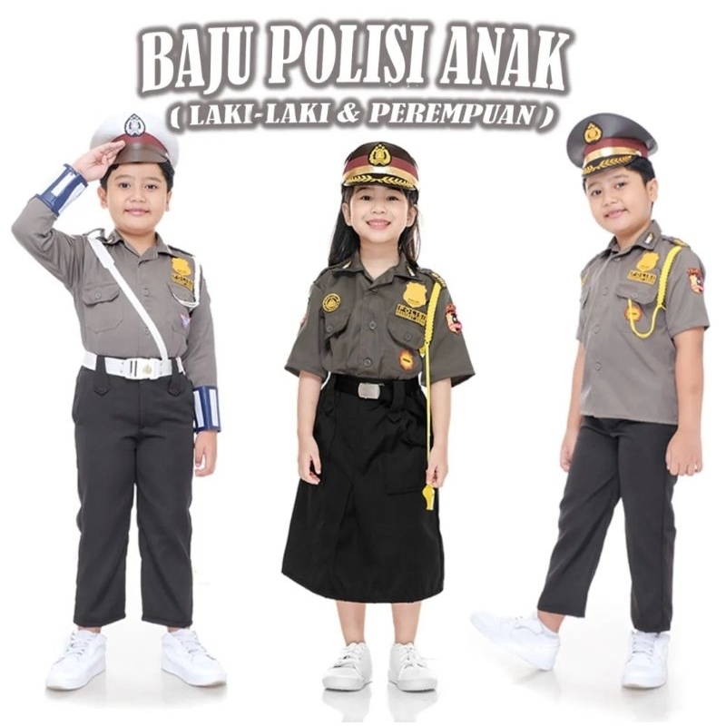 Jual Grosir baju seragam polisi anak lantas pocil balita akademi cilik ...